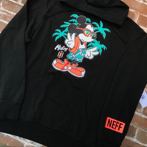 Neff | Shirts | Disney By Neff Mickey Mouse Black Hoodie | Poshmark